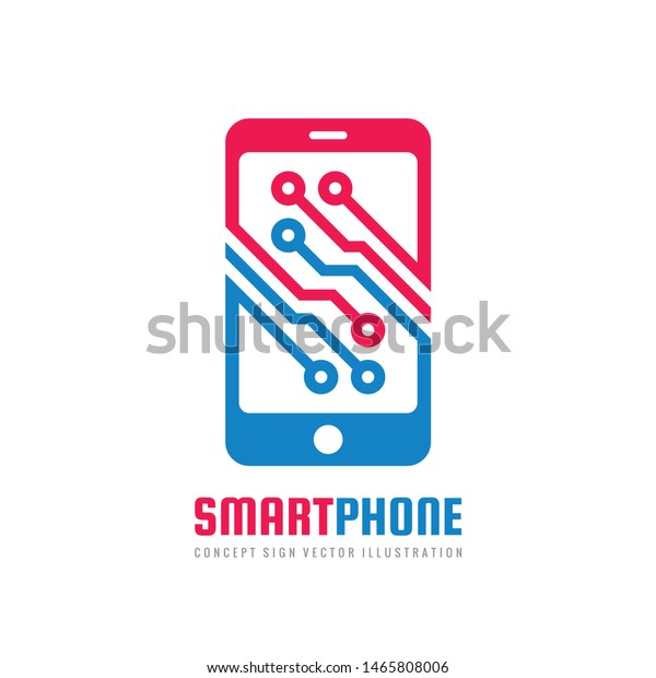 Smartphone Logo Design Mobile Phone Concept Stock Vector (Royalty Free ...
