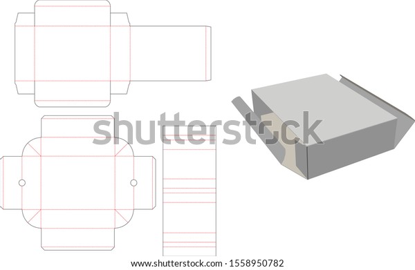 Smartphone Packaging Design Template Die Cut 库存矢量图（免版税）1558950782 ...