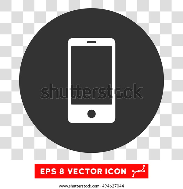 Smartphone Round Icon Vector Eps Illustration Stock Vector (Royalty ...