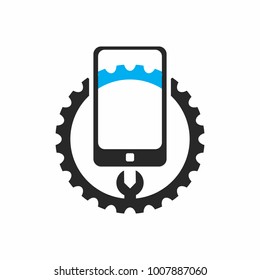 Smartphone Service Logo Stock Vector (Royalty Free) 1007887060 ...