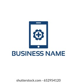 Smartphone Service Logo Stock Vector (Royalty Free) 652954120 ...