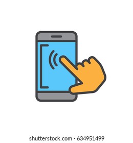 19,916 Tap phone icon Images, Stock Photos & Vectors | Shutterstock