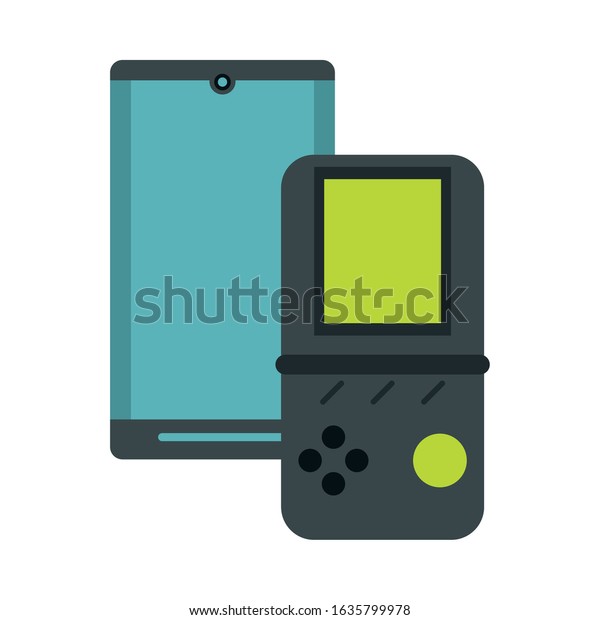 Smartphone Video Game Devices Technology Vector Stock Vector (Royalty ...