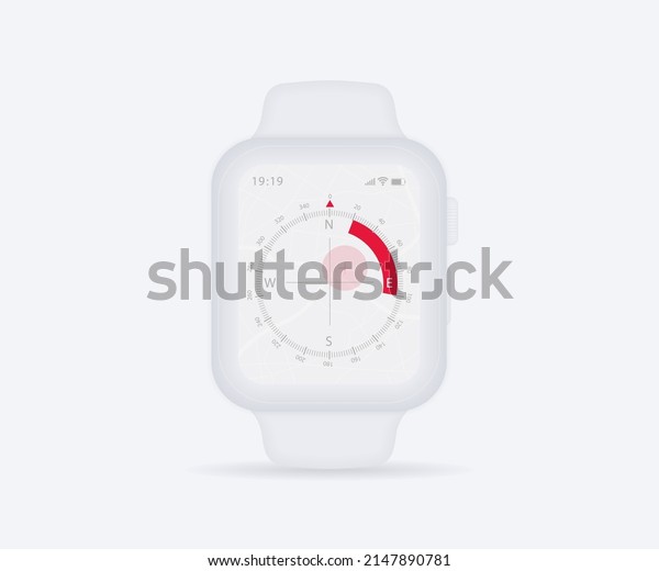 Smartwatch Compass App Ui Ux Gui 库存矢量图（免版税）2147890781 | Shutterstock