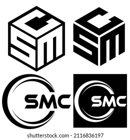 Smc Letter Logo Design Illustrator Vector Stock Vector (Royalty Free ...