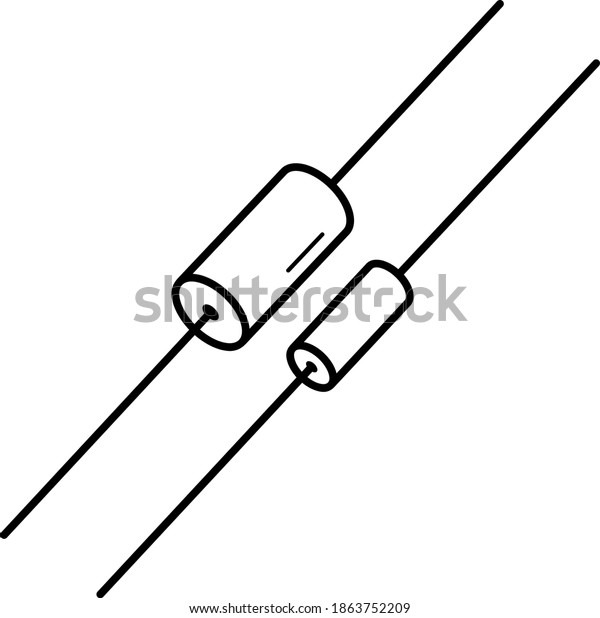 Smd Resistor Vector Outline Icon Stock Vector (Royalty Free) 1863752209 ...