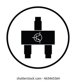 Smd Transistor Icon Flat Color Design Stock Vector (Royalty Free ...