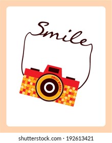 Smile Camera Poster Stock Vector (Royalty Free) 192613421 | Shutterstock
