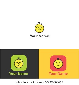 Smile Clock Logo Design Stock Vector (Royalty Free) 1400509907 ...