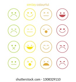 Smile Colorful Pack Stock Vector (Royalty Free) 1308329110 | Shutterstock