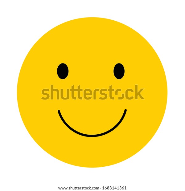 Smile Face Yellow Vector Happy Stock Vector (Royalty Free) 1683141361 ...