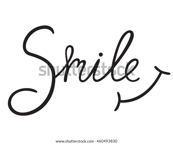 Smile Font Design Vector Illustration Graphic 库存矢量图（免版税）460493830 ...