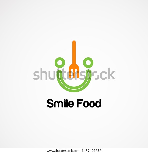 Smile Fun Face Food Logo Vector Stock Vector (Royalty Free) 1459409252 ...