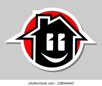 Smile House Stock Vector (Royalty Free) 128044643 | Shutterstock