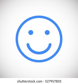 Smile Icon Vector Sky Blue Icon: เวกเตอร์สต็อก (ปลอดค่าลิขสิทธิ์ ...