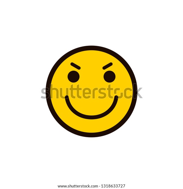 Smile Icon Angry Smiley Face Angry Stock Vector (Royalty Free ...