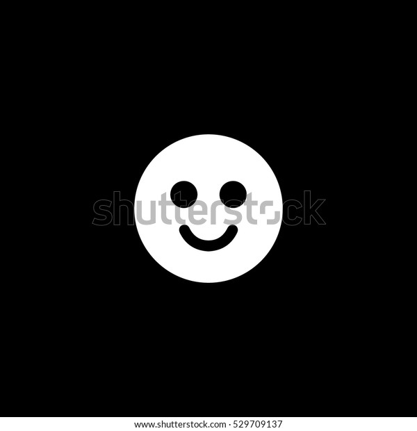 Smile Icon Isolated White Background Stock Vector (Royalty Free ...