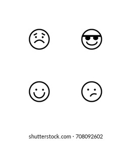 Smile Icon Line Stock Vector (Royalty Free) 708092602 | Shutterstock