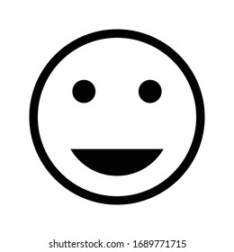 Smile Icon Outline Isolated Vector Illustration Stock Vector (Royalty ...