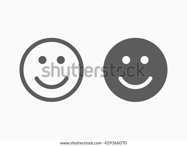 Smile Icon Trendy Flat Style Isolated Stock Vector (Royalty Free) 429366070