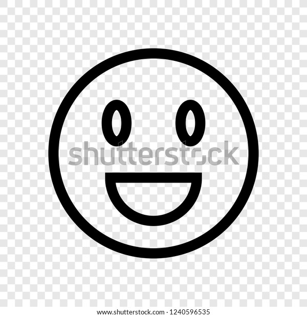 Smile Icon Vector Transparent Grid Stock Vector (Royalty Free ...