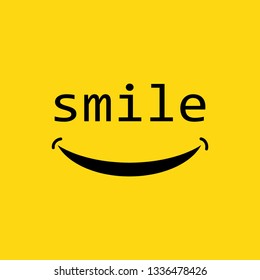 Smile Logo Vector Smiling Emoticon Vector Stock Vector (Royalty Free ...