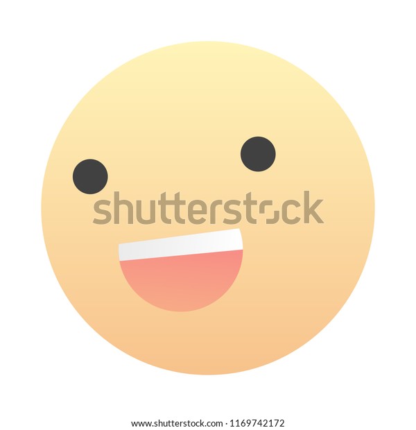 Smile On Side Face Emoticon Emoji Stock Vector (Royalty Free) 1169742172