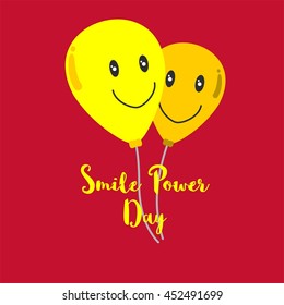 Smile Power Day Design Template Vector Stock Vector (Royalty Free ...