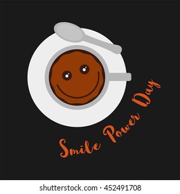 Smile Power Day Design Template Vector Stock Vector (Royalty Free ...