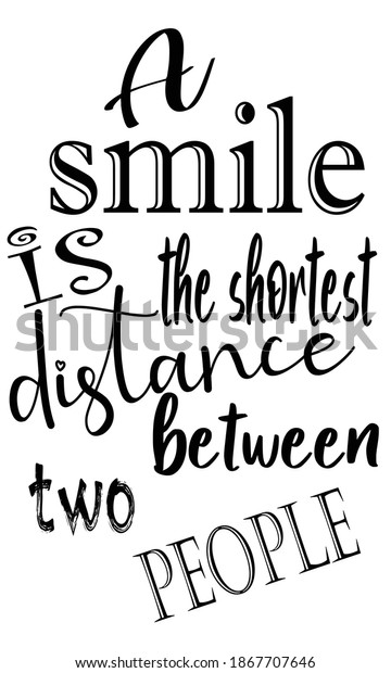 Smile Shortest Distance Between Two People Stock Vector (Royalty Free ...