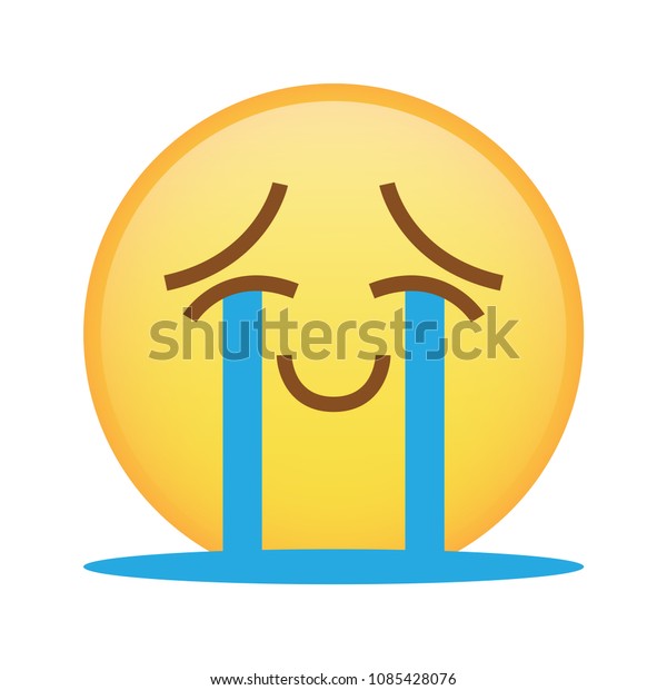 Smile Tears Emoji Emoticon Vector Stock Vector (Royalty Free ...