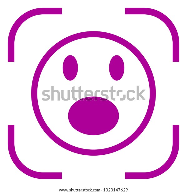 Smile Vector Icon Purple Focus White Stock Vector (Royalty Free ...