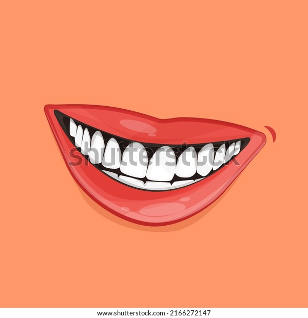 Smile Vector Illustration Illustration Happy Smiling Stock Vector ...