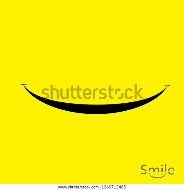 Smile Yellow Background Logo Design Vector: เวกเตอร์สต็อก (ปลอดค่า ...