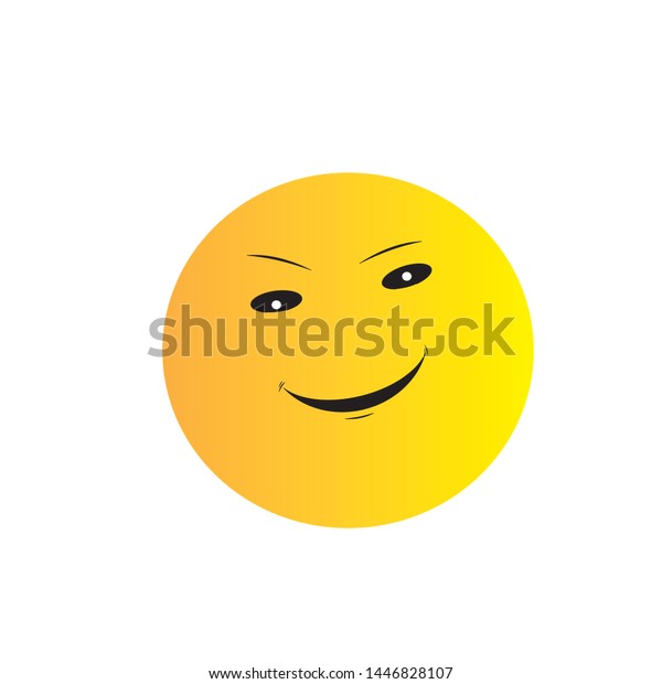 Smile Yellow Background Logo Design Vector Stock Vector (Royalty Free ...