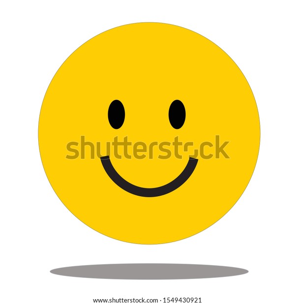 Smile Yellow Face Vector Eps10 Stock Vector (Royalty Free) 1549430921 ...