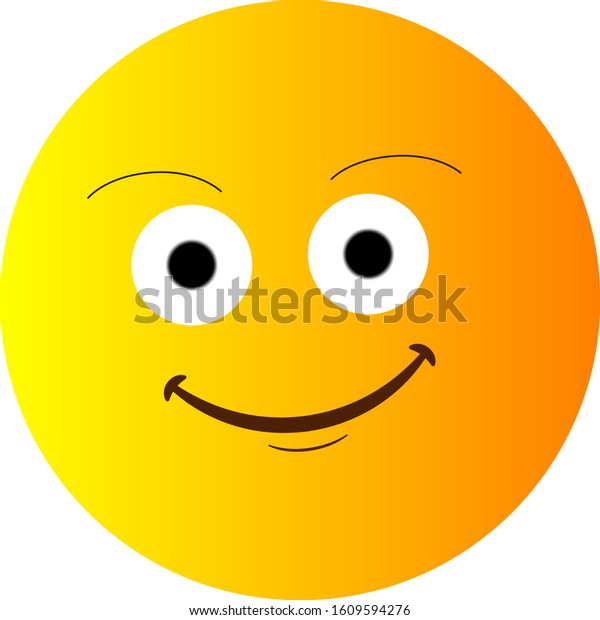 Smile Yellow Face Vector Happy Vector Stock Vector (Royalty Free ...