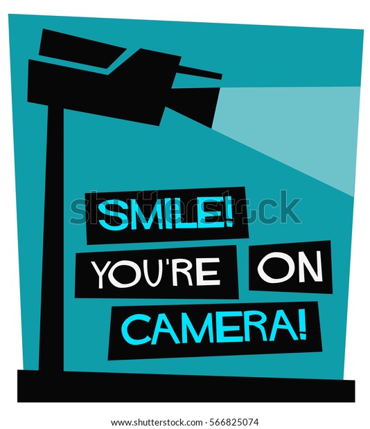 Smile Youre On Camera Flat Style Stock Vector (Royalty Free) 566825074 ...