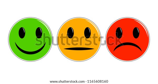 Smiles green, yellow and red set