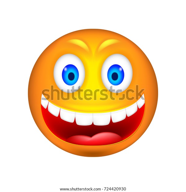 Smiley 3d Vector Illustration Stock Vector (Royalty Free) 724420930