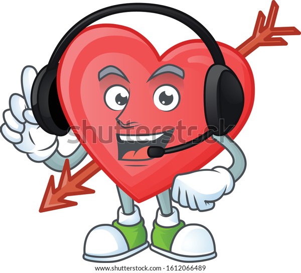 Smiley Arrow Love Cartoon Character Design Stock Vector (Royalty Free ...