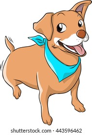Smiley Dog Stock Vector (Royalty Free) 443596462 | Shutterstock