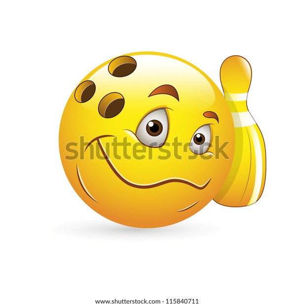 Smiley Emoticons Face Vector Bowling Stock Vector (Royalty Free ...