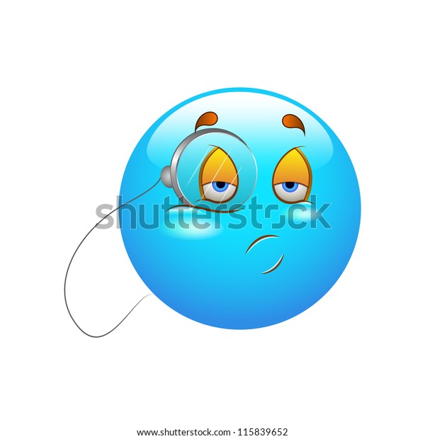 Smiley Emoticons Face Vector Investigate Stock Vector (Royalty Free ...