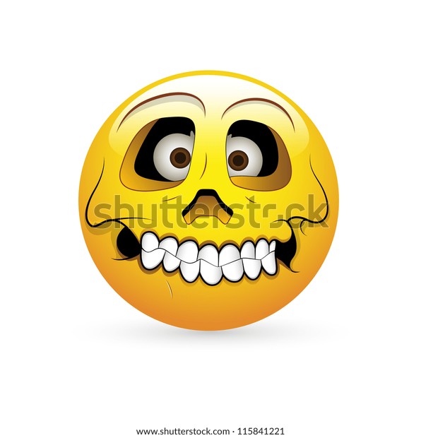 Smiley Emoticons Face Vector Skull Expression Stock Vector (Royalty ...