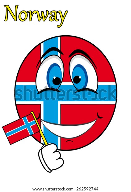 Smiley Face Form Flag Norway Stock Vector (Royalty Free) 262592744 ...