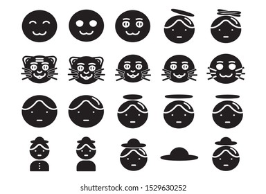 Smiley Face Happy Face Icons User Stock Vector (Royalty Free ...