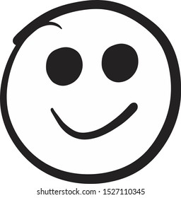 Smiley Face Happy Vector Illustration 스톡 벡터(로열티 프리) 1527110345 ...