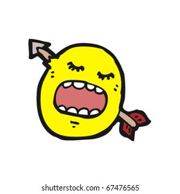 Smiley Face Shot Arrow Cartoon Stock Vector (Royalty Free) 67476565 ...