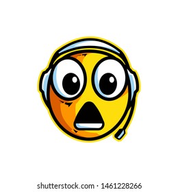 Smiley Gaming Logo Fun Style Stock Vector (Royalty Free) 1461228266 ...